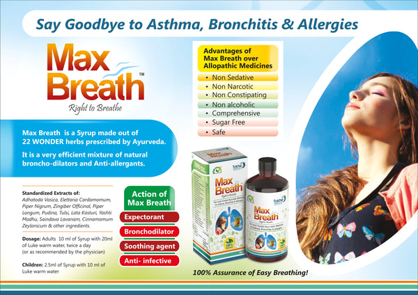 Max Breath Asthma Syrup 200ml (अस्थमा सिरप) Pack of 2 – Golden Drive ...